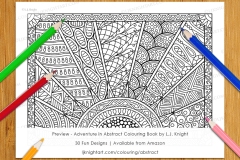 Adventure in Abstract Colouring Book | L.J. Knight Art