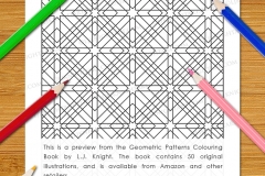 Geometric Patterns Colouring Book (Volume 1) | L.J. Knight Art