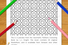 Geometric Patterns Colouring Book (Volume 1) | L.J. Knight Art