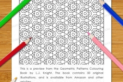 Geometric Patterns Colouring Book (Volume 1) | L.J. Knight Art